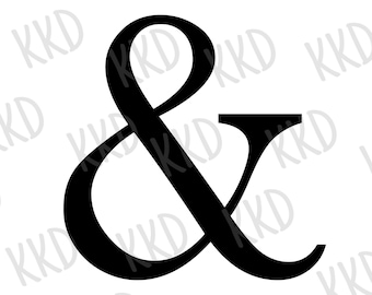 Ampersand SVG, and Sign PNG, & DXF, and Symbol, Ampersand Cricut ...