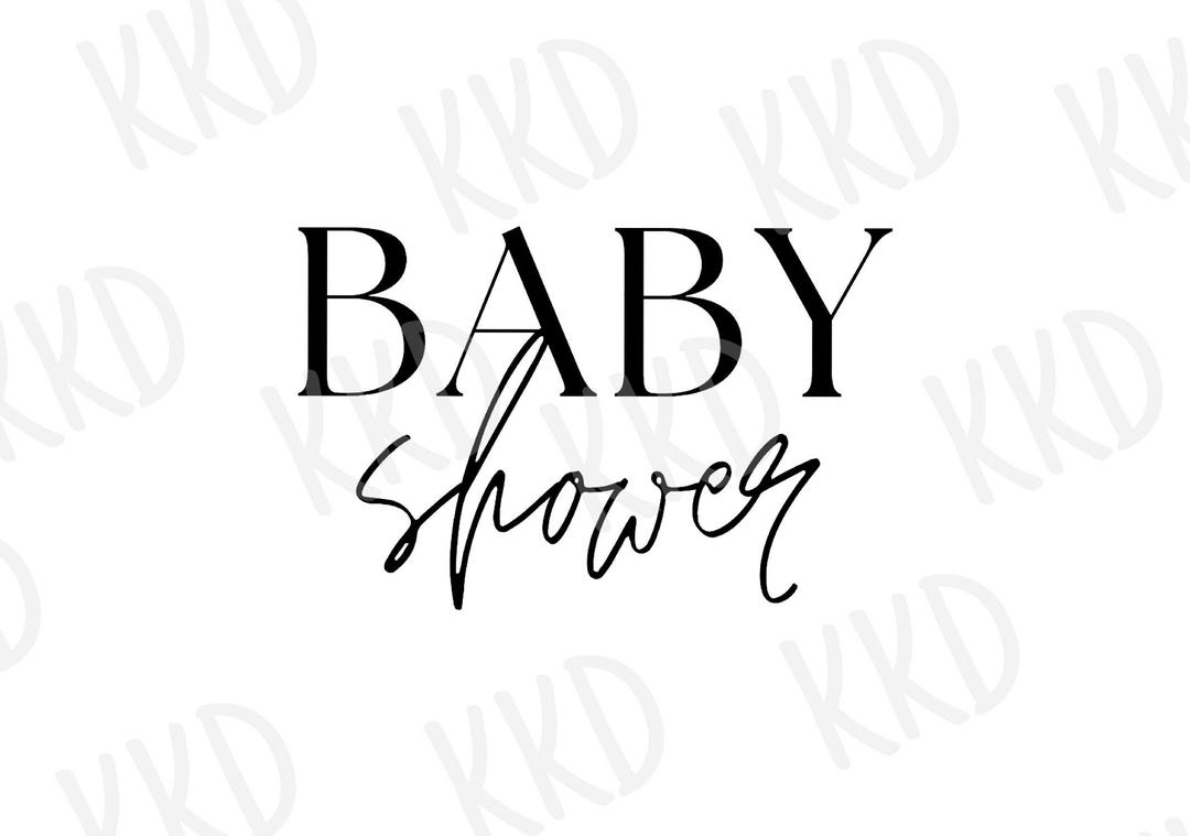 Baby Shower SVG, Shower Sign Png, Cricut Cut File, Silhouette Cut File ...