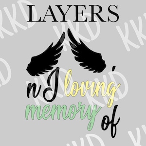 In Loving Memory SVG, Memorial Quote, Funeral SVG, Cricut Silhouette ...