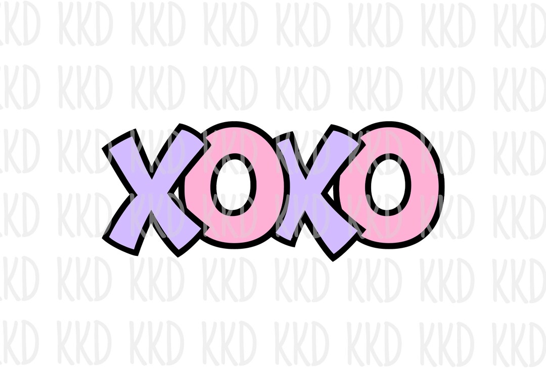 XOXO SVG, Love Quote Clipart, Valentines Day Cricut and Silhouette Cut ...