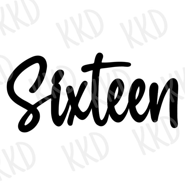 Sixteen - Etsy