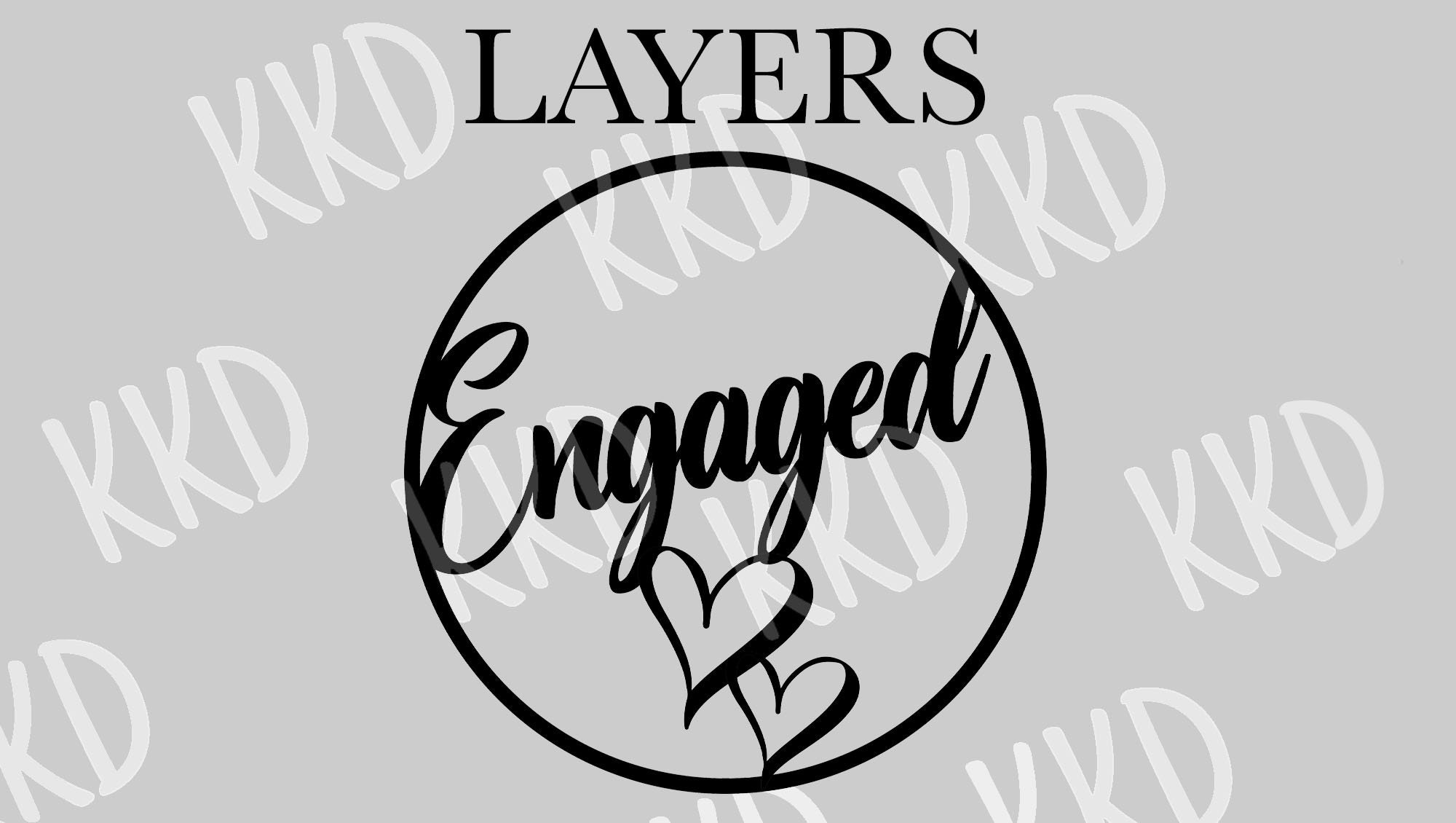 Engaged SVG Engaged Sign Engagement Cake Topper SVG - Etsy