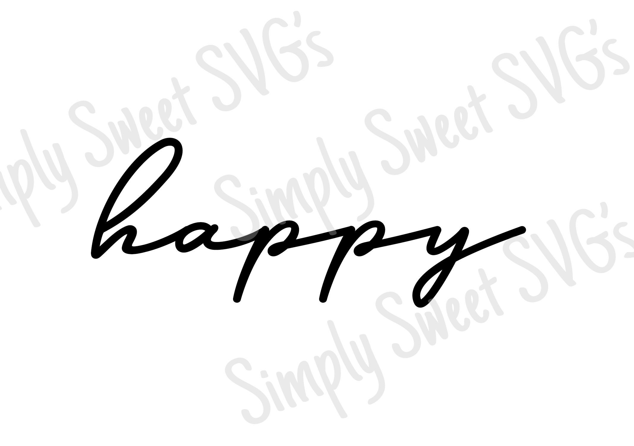 Happy SVG Happy Quote Happy Sign Positivity SVG Cricut - Etsy UK
