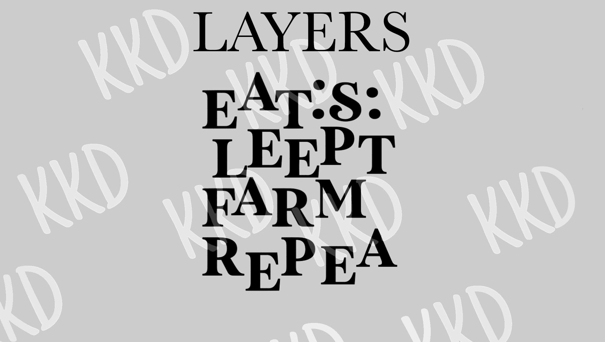 Eat Sleep Farm Repeat SVG Farm SVG Farming Sign Farming | Etsy