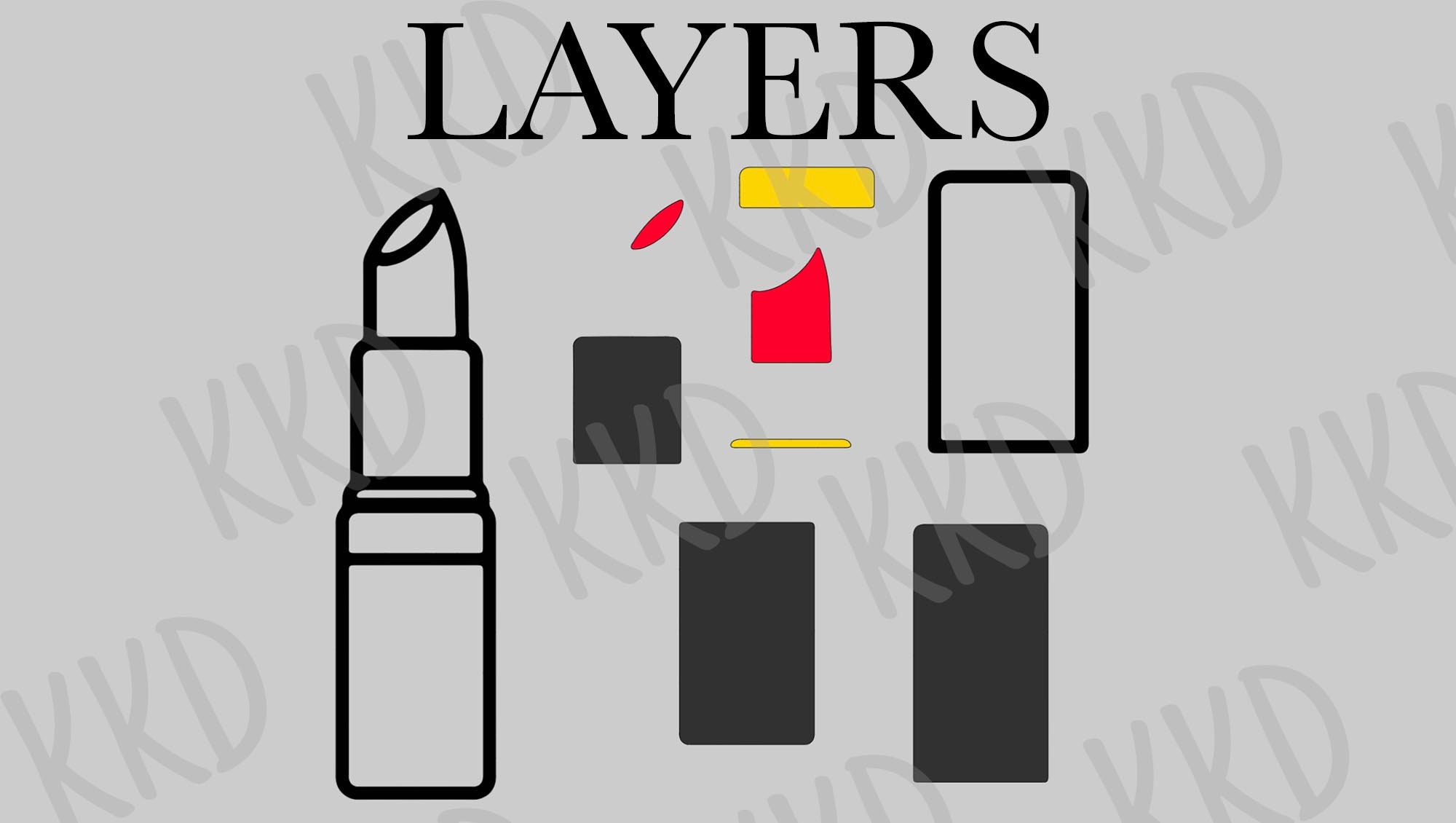 Lipstick SVG Lipgloss SVG Makeup SVG Makeup Clipart - Etsy