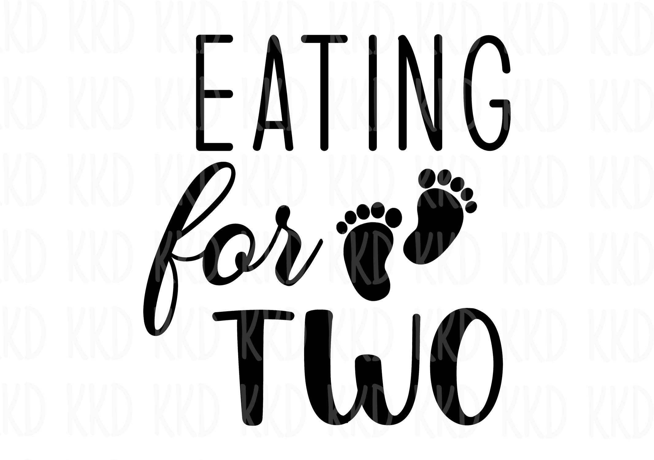 Eating for Two SVG Pregnancy Announcement SVG Pregnancy - Etsy