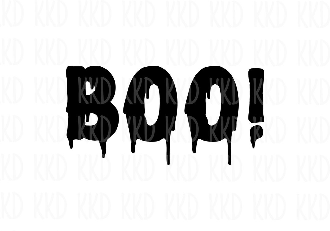 Boo Svg, Dripping Boo Svg Quote, Spooky Season Png, Halloween Vector ...