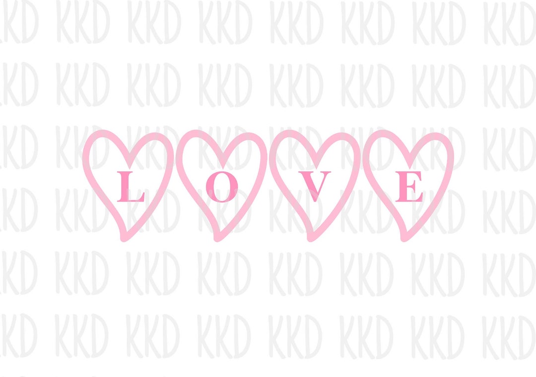 Love Heart SVG, Heart Word Design Svg, Valentine Svg, Romantic Quote ...