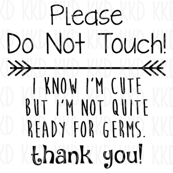 Do Not Touch Sign - Etsy