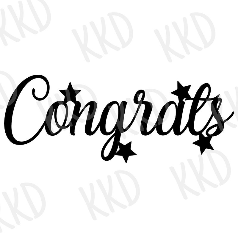 Congratulations Svg - Etsy
