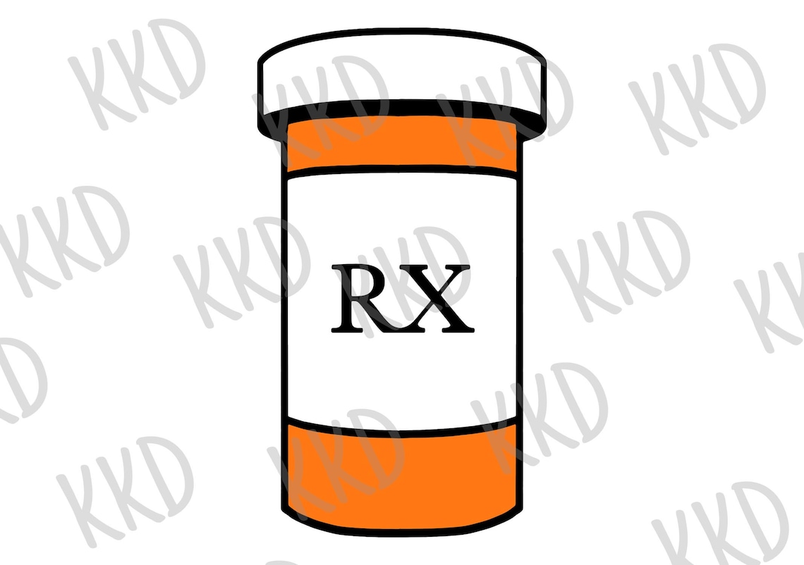 RX SVG Pharmacy SVG Prescription Svg Pill Bottle Svg - Etsy