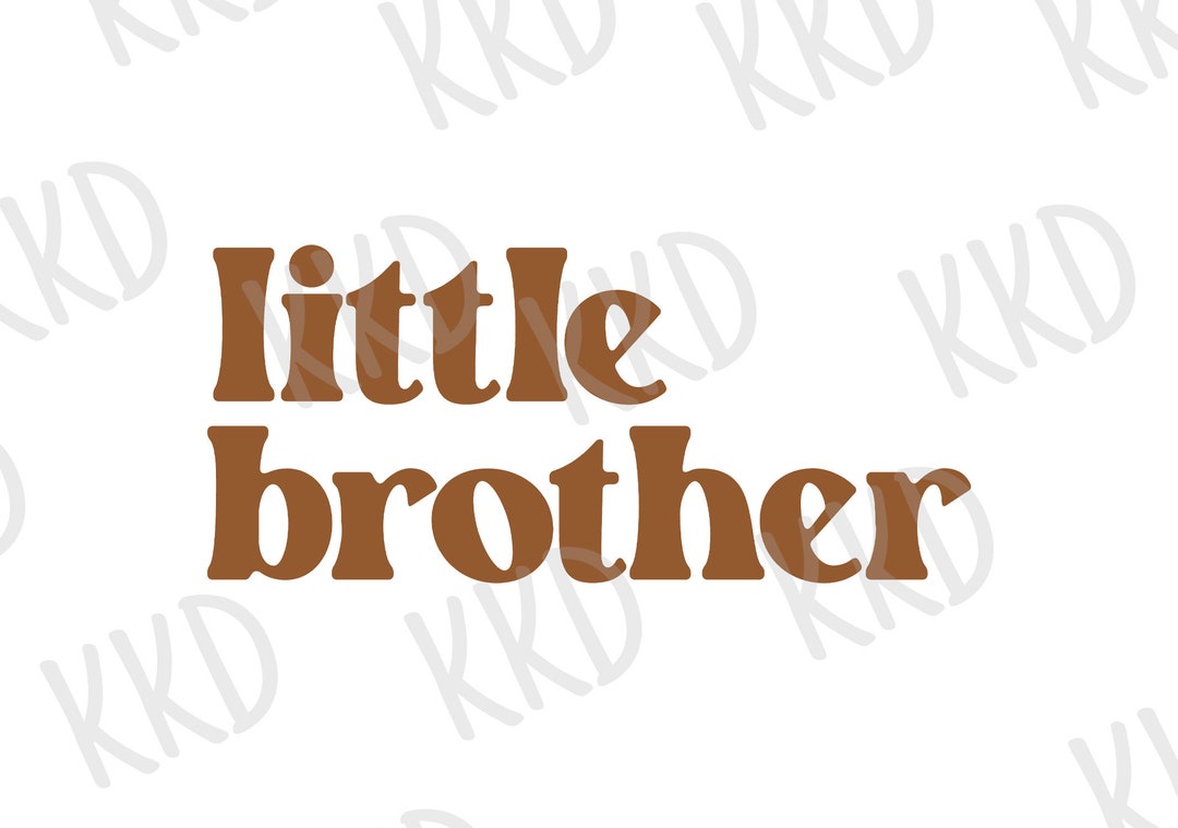 Little Brother SVG, Boho Brother Sign, Baby Announcement SVG, Baby ...