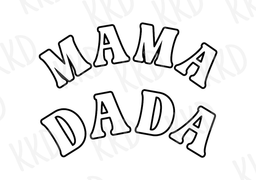 Mama Dada SVG, Mom and Dad Png, Mom Svg, Dad SVG, Mom Shirt Cut File ...