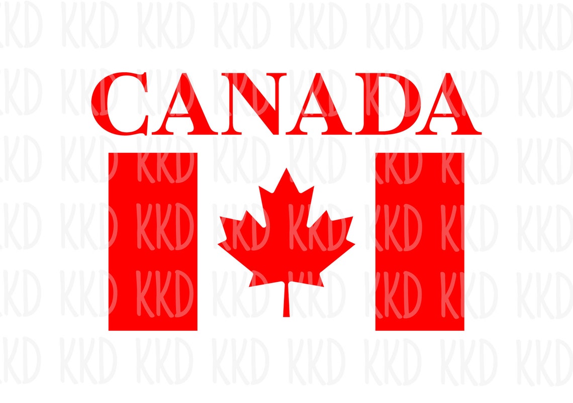 Canadian Flag SVG: Maple Leaf Clipart, Cricut Cut Files (digital ...