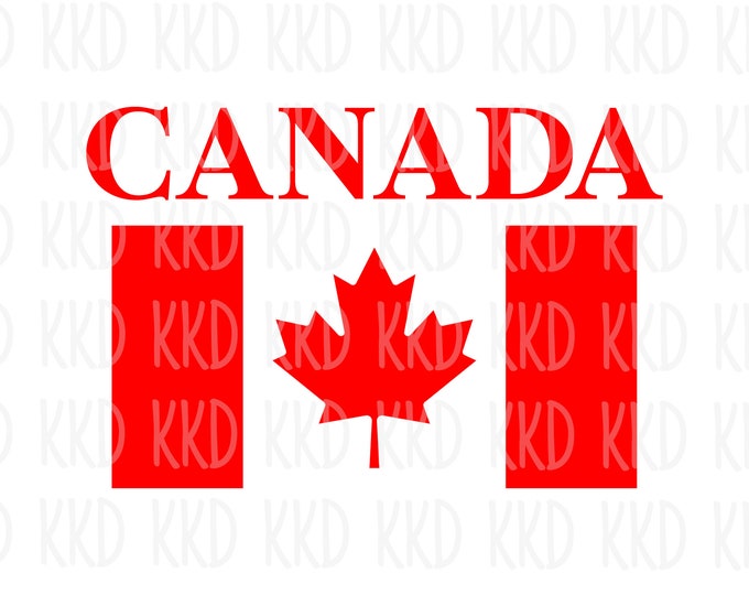 Canadian Flag Clip Art: SVG, DXF, PNG (digital Download) - Etsy Canada