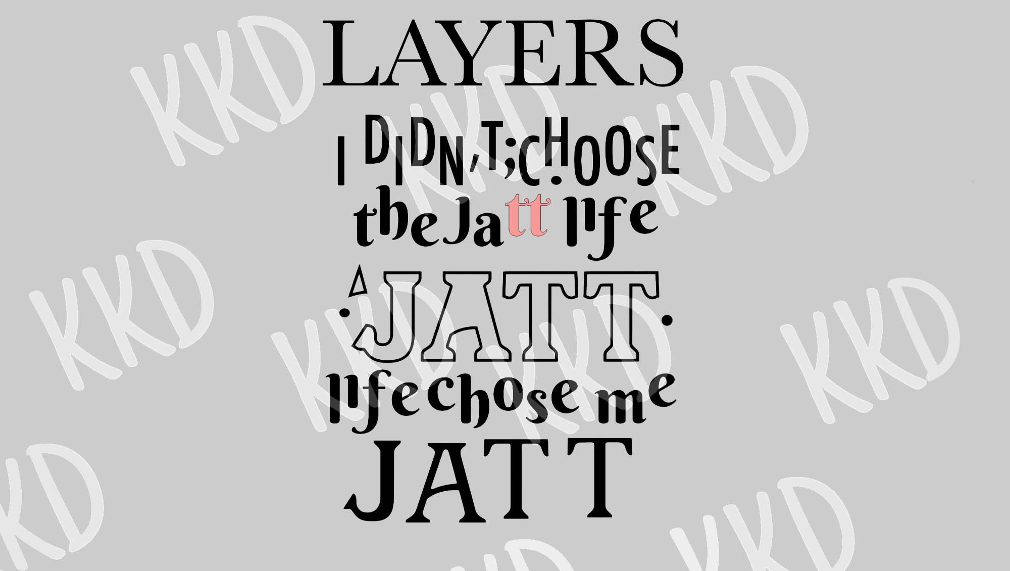 Funny Jatt Life Quote SVG: Punjabi Desi Cricut Cut File (digital ...