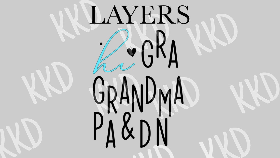 Hi Grandma and Grandpa SVG: Pregnancy Announcement (digital Download ...
