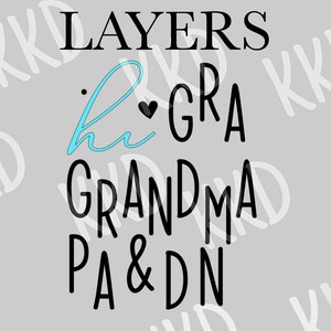 Hi Grandma and Grandpa SVG, Pregnancy Announcement SVG, Digital Files ...