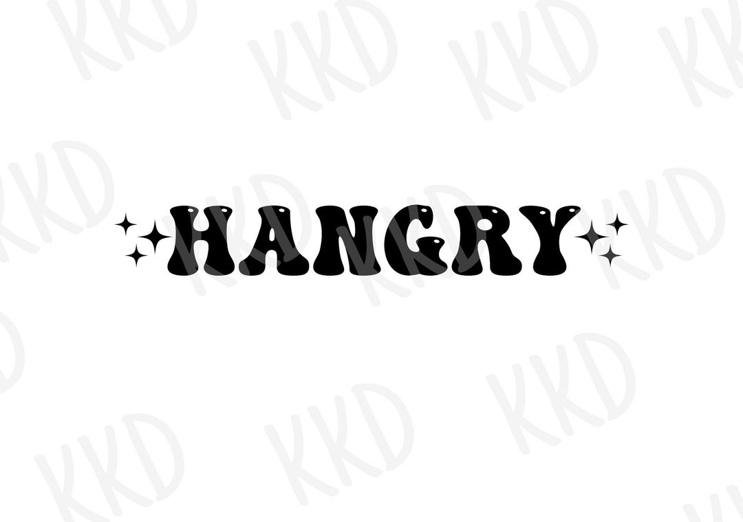 Hangry SVG, Funny Kitchen Sign, Printable Wall Art Print, Hangry Quote ...