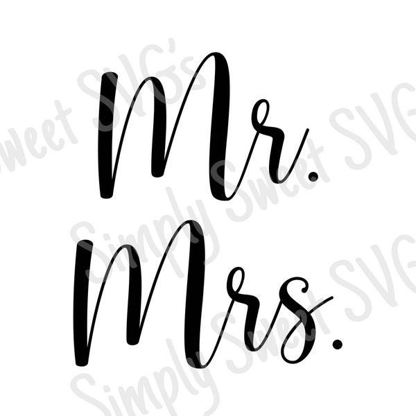 Mr and Mrs Svg - Etsy