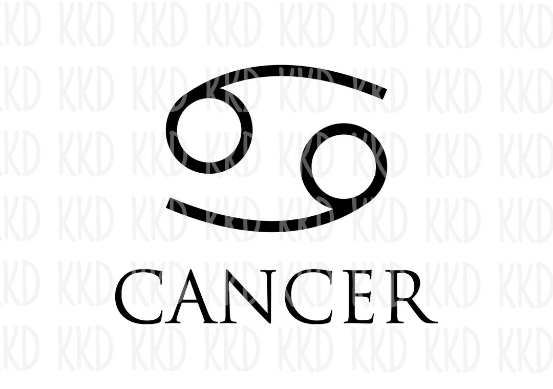 Cancer Sign SVG, Zodiac Cancer Svg, Astrology Sign Svg, Dxf, Png ...