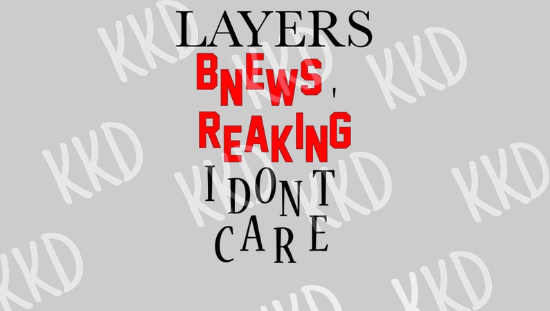 Breaking News I Don't Care SVG Cricut Silhouette Cut - Etsy