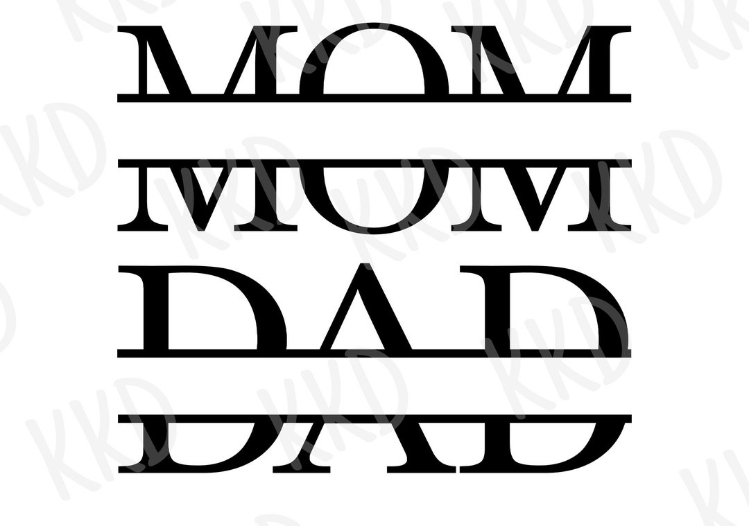 Mom and Dad SVG Bundle Family Quote Designs: Cricut Silhouette Cut File ...