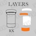 RX SVG, Pharmacy SVG, Prescription Svg, Pill Bottle Svg, Medication Svg ...