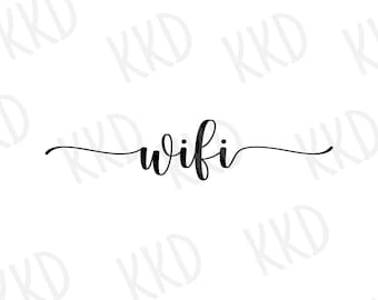 Wifi Svg, Wi-fi Icon, Internet Sign Svg. Vector Cut File for Cricut ...