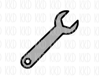 Wrench Dxf Files - Etsy