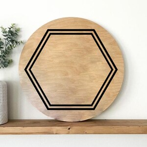 Double Hexagon Frame SVG: Geometric Border Cut File (digital Download ...