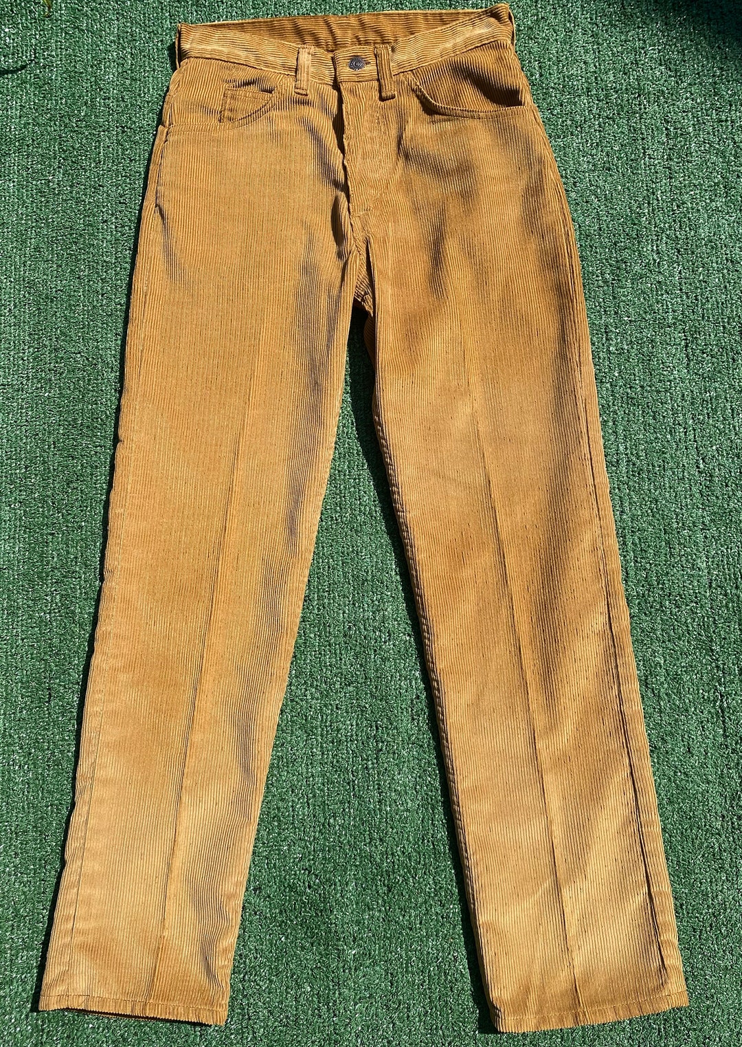 Rare Vintage 70s Levis Big E Corduroy Pants 42 Talon Zipper Boys Size ...