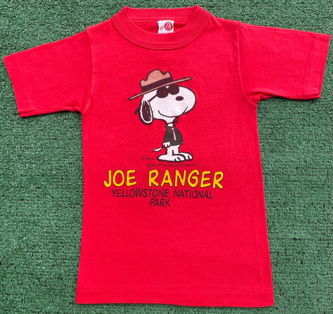 VTG 70’s Snoopy Joe Ranger Yellowstone National Park T-shirt Toddler ...