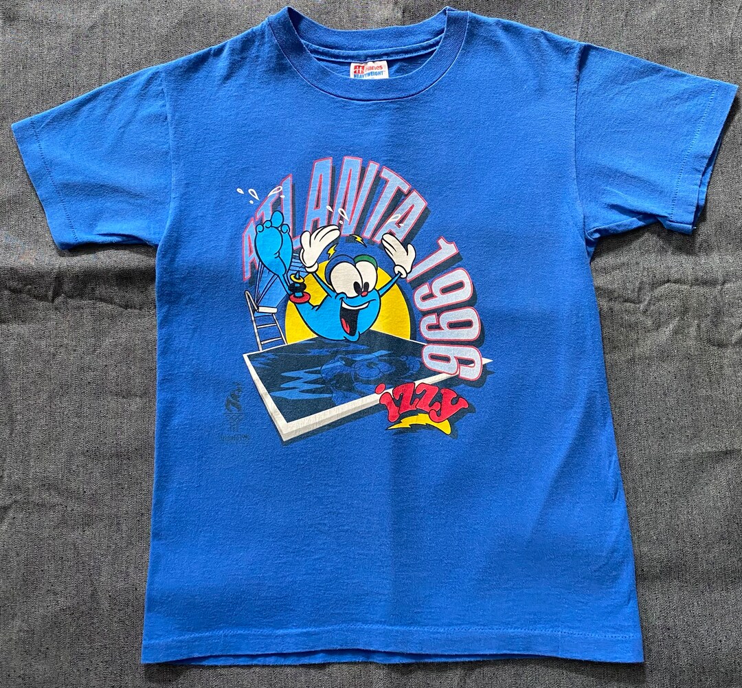 VTG Atlanta 1996 Olympic Games Izzy Single Stitch T-shirt Youth Boys ...