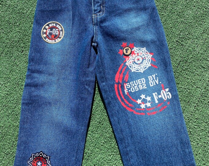 NWT Rare Vintage Fubu Embroidered Logos Denim Jeans Boys Size 4 - Etsy