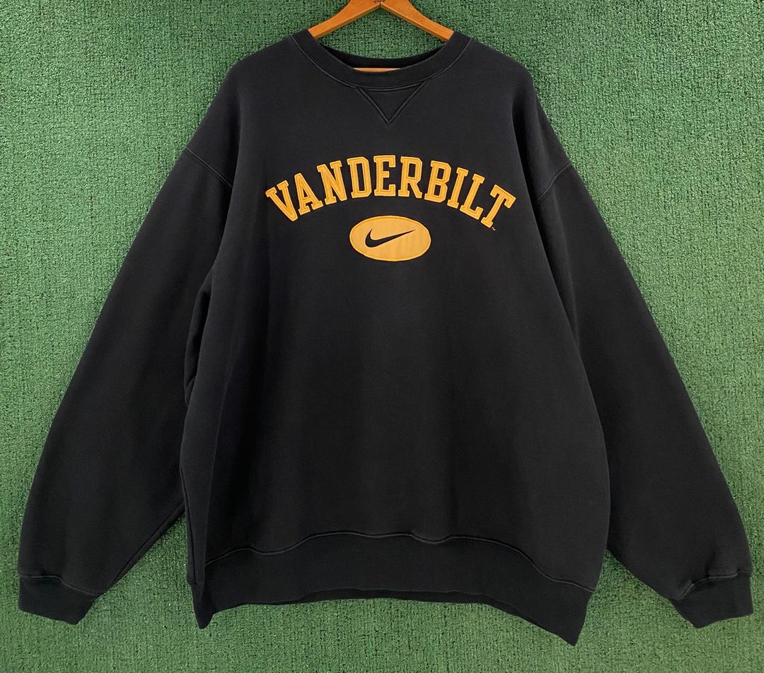 Vintage 90’s Nike Vanderbilt University Center Swoosh Sweatshirt Men’s ...