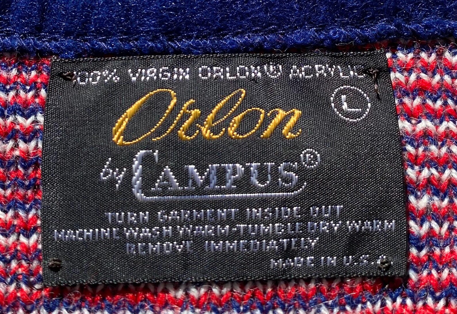 Vintage 70s Orlon by Campus Fuzzy Argyle Sweater Vest Womens Small USA ...