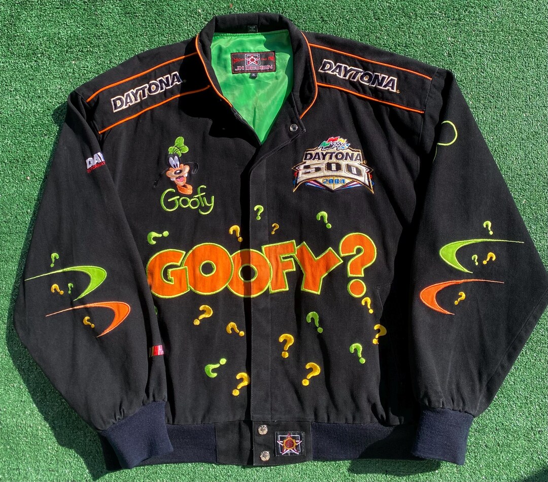 VTG 2004 JH Design Disney Goofy Nascar Daytona 500 Embroidered Jacket ...