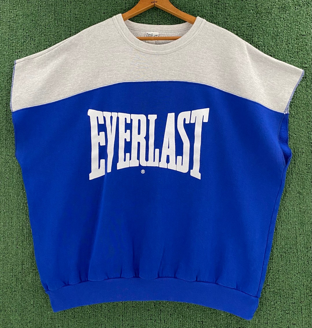 VTG 90s Everlast Muscle Gym Bodybuilder Sleeveless Sweatshirt Mens XL ...