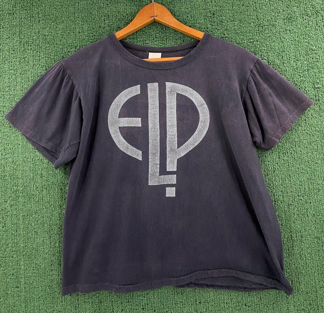 VTG 70s ELP Emerson Lake Palmer Rock Band Distressed T-shirt Womens ...
