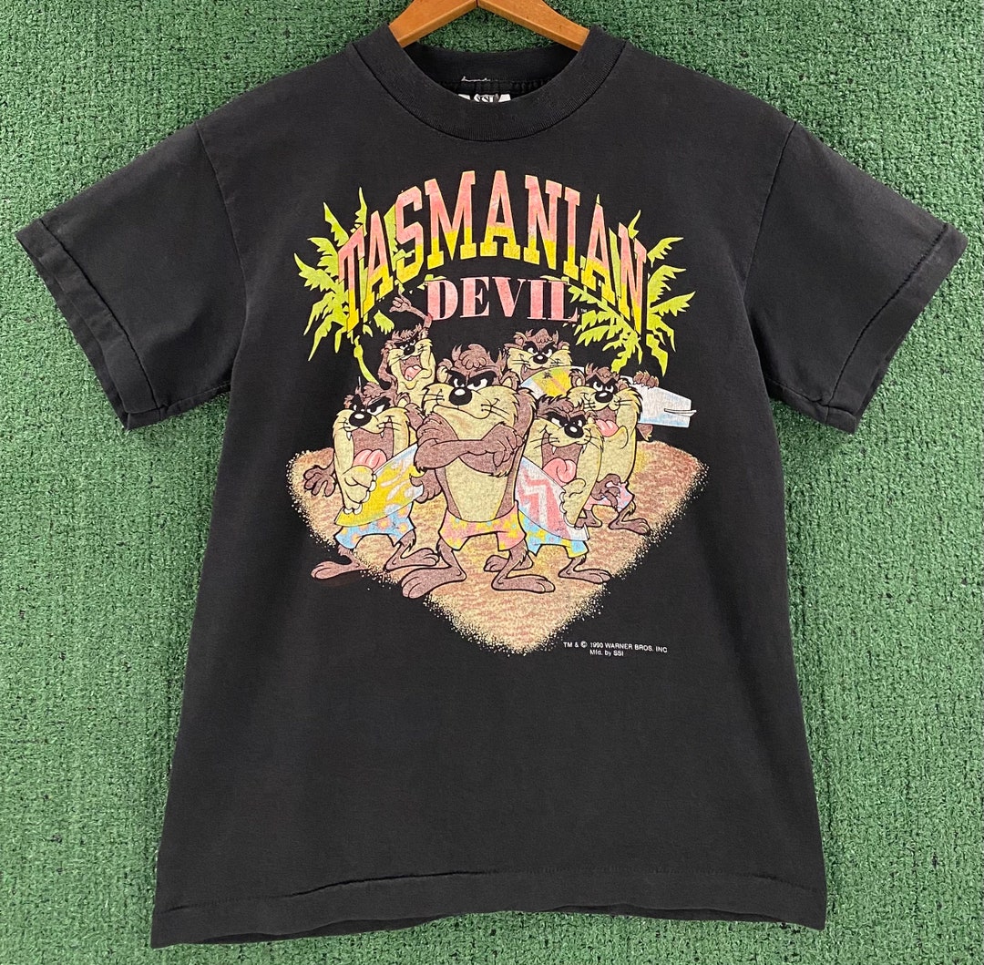 Rare VTG 90’s Taz Taz-mania Surfer Single Stitch T-shirt Youth Boy’s ...