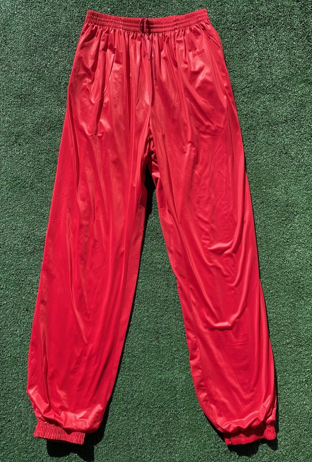 Vintage 90’s Prince Shiny Hot Pink Lined Track Pants W/pockets Women's ...