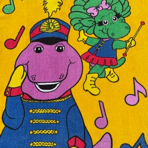 VTG 1993 Barney and Baby Bop the Lions Group Beach Towel 29.5x 57.5 - Etsy