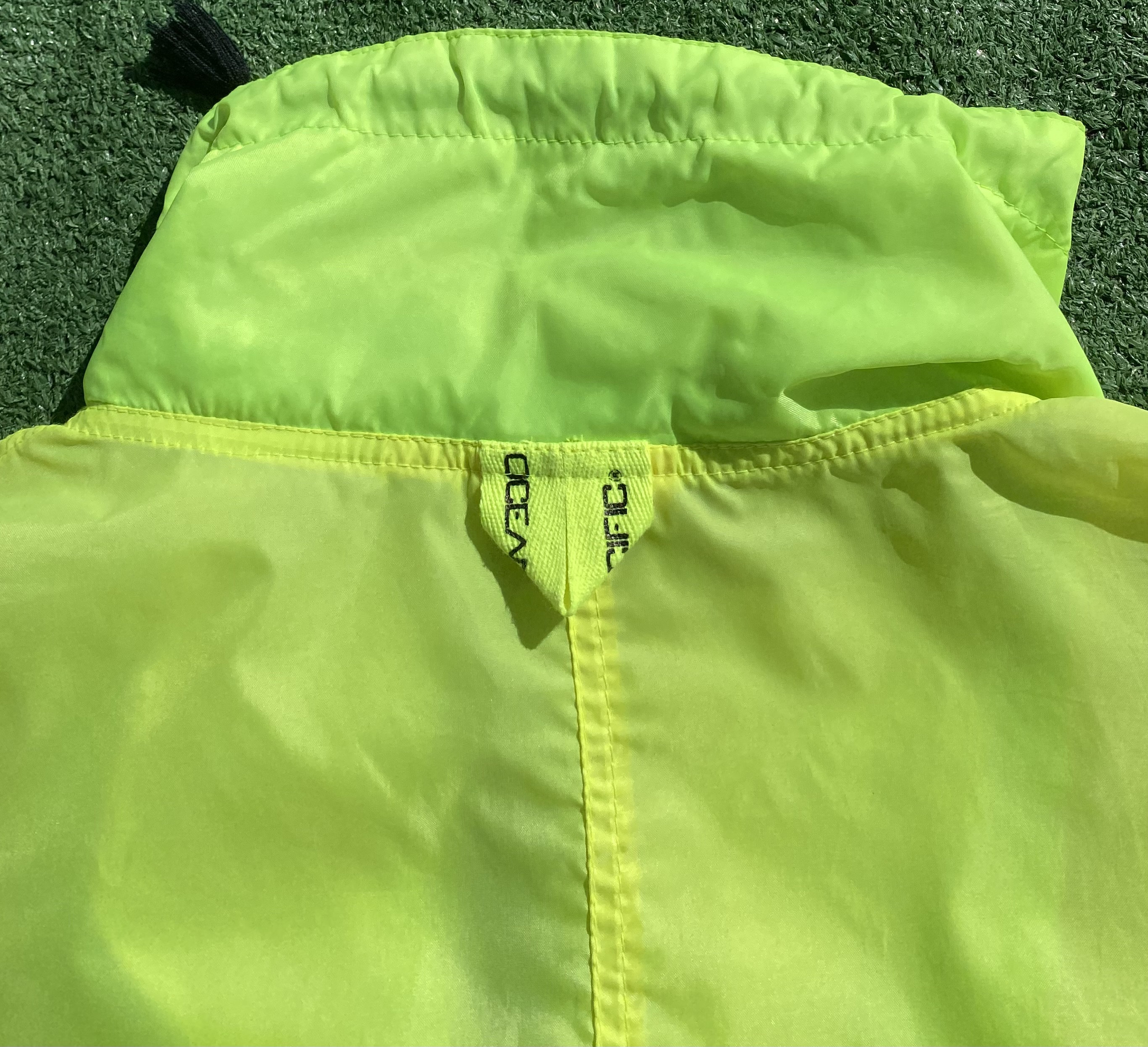 Vintage 80s Ocean Pacific Surf Surfer Neon Windbreaker Jacket Mens XL ...