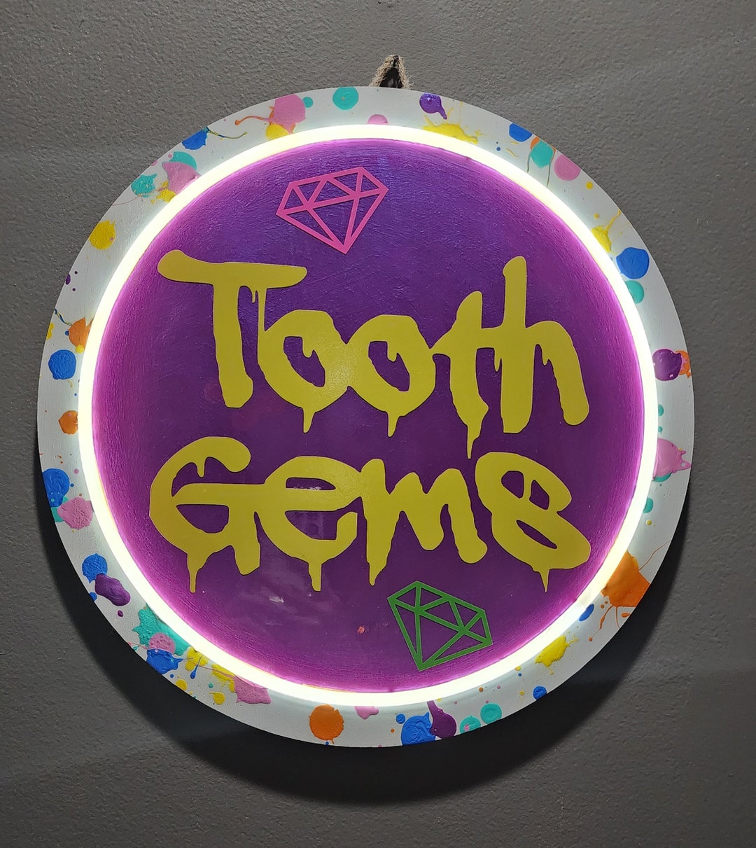 Tooth Gem Light up Shop Sign - Etsy
