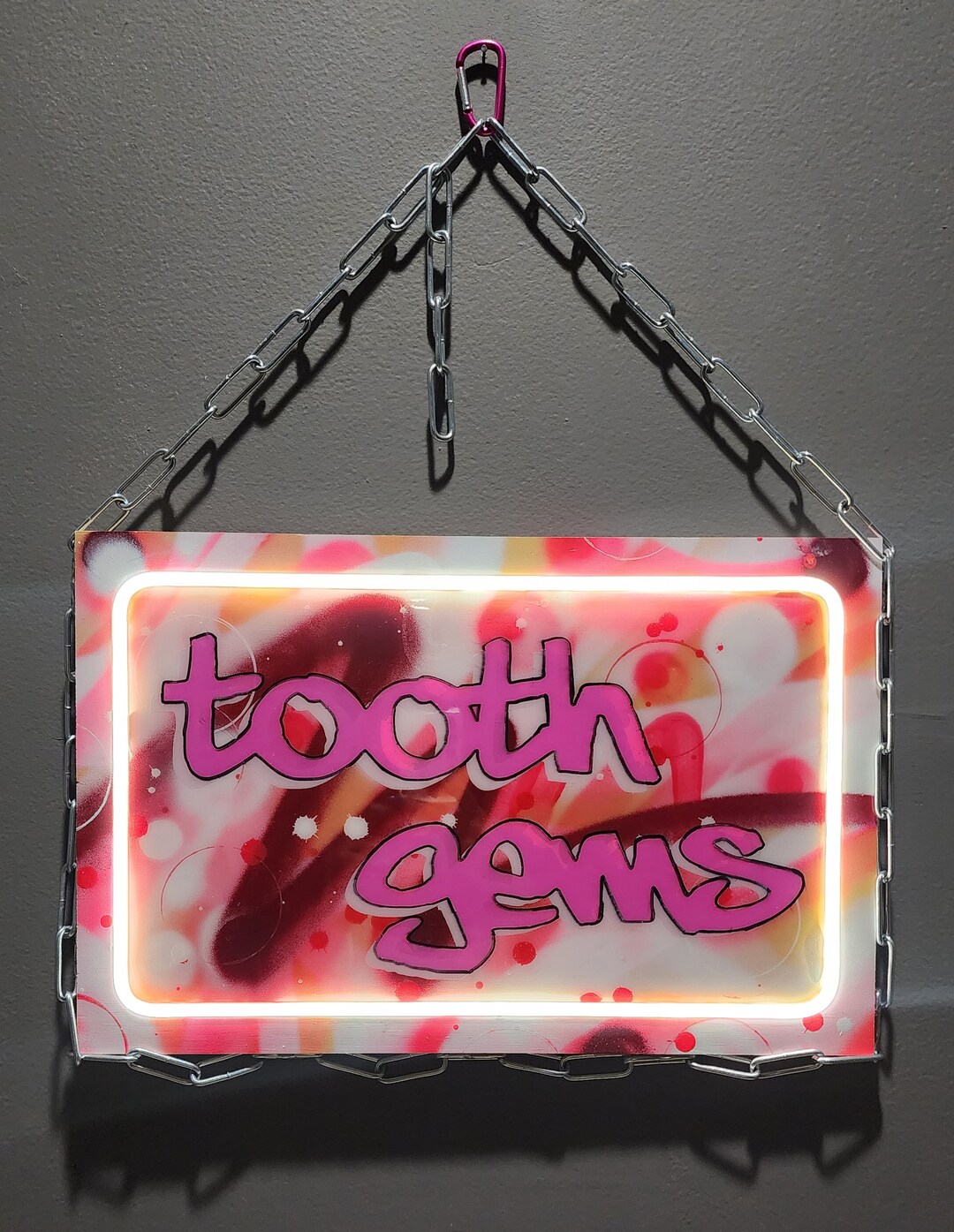 Tooth Gem Grafitti Light up Sign - Etsy