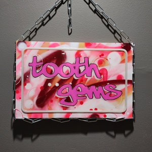 Tooth Gem Grafitti Light up Sign - Etsy