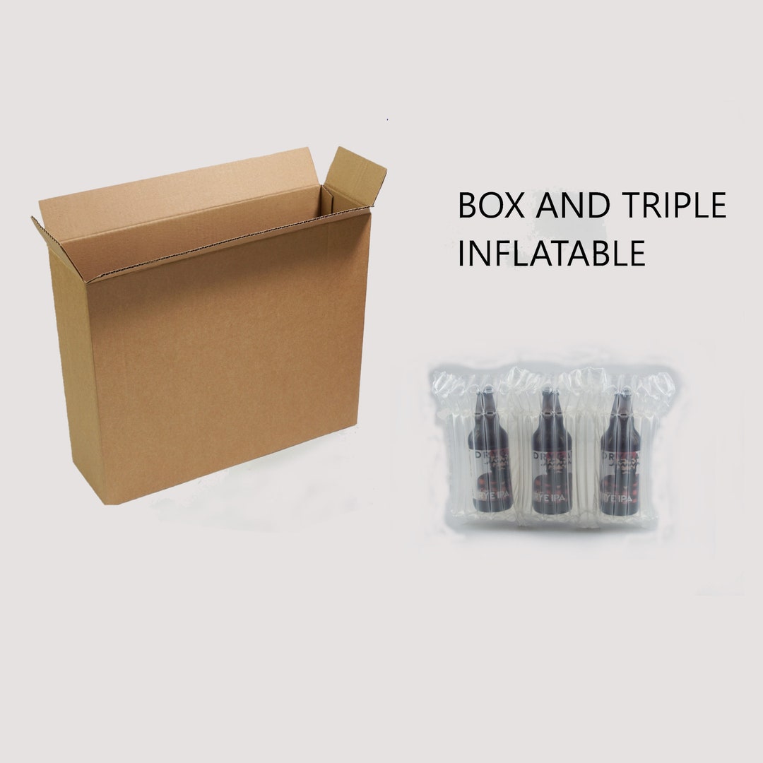 Beer and Lager Bottle Packaging Cardboard Box With Triple Bottle ...