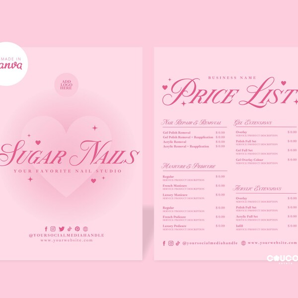 Printable Pink Business Card Template QR Code, DIY Calling Card, Modern ...