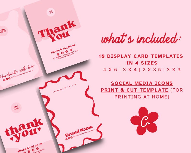Editable Display Card Templates Canva, Jewelry Product Display Cards ...